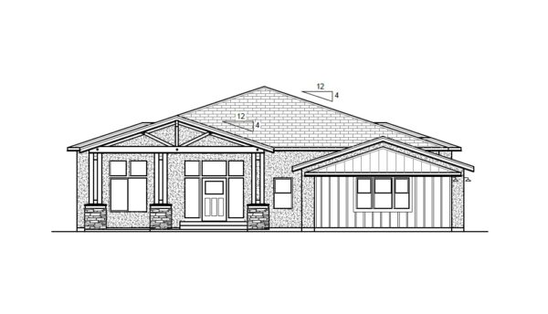 House Plan 1-3706-3 - One Story 3,706 sq. ft. modern contemporary ...