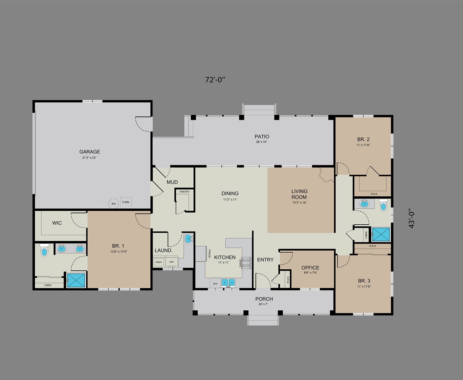 one story house plans around 1700 sq ft
