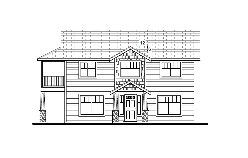 House Plan 2-1809-4 - Two-Story House Plan, 1,809 sq. ft. - Custom Your ...