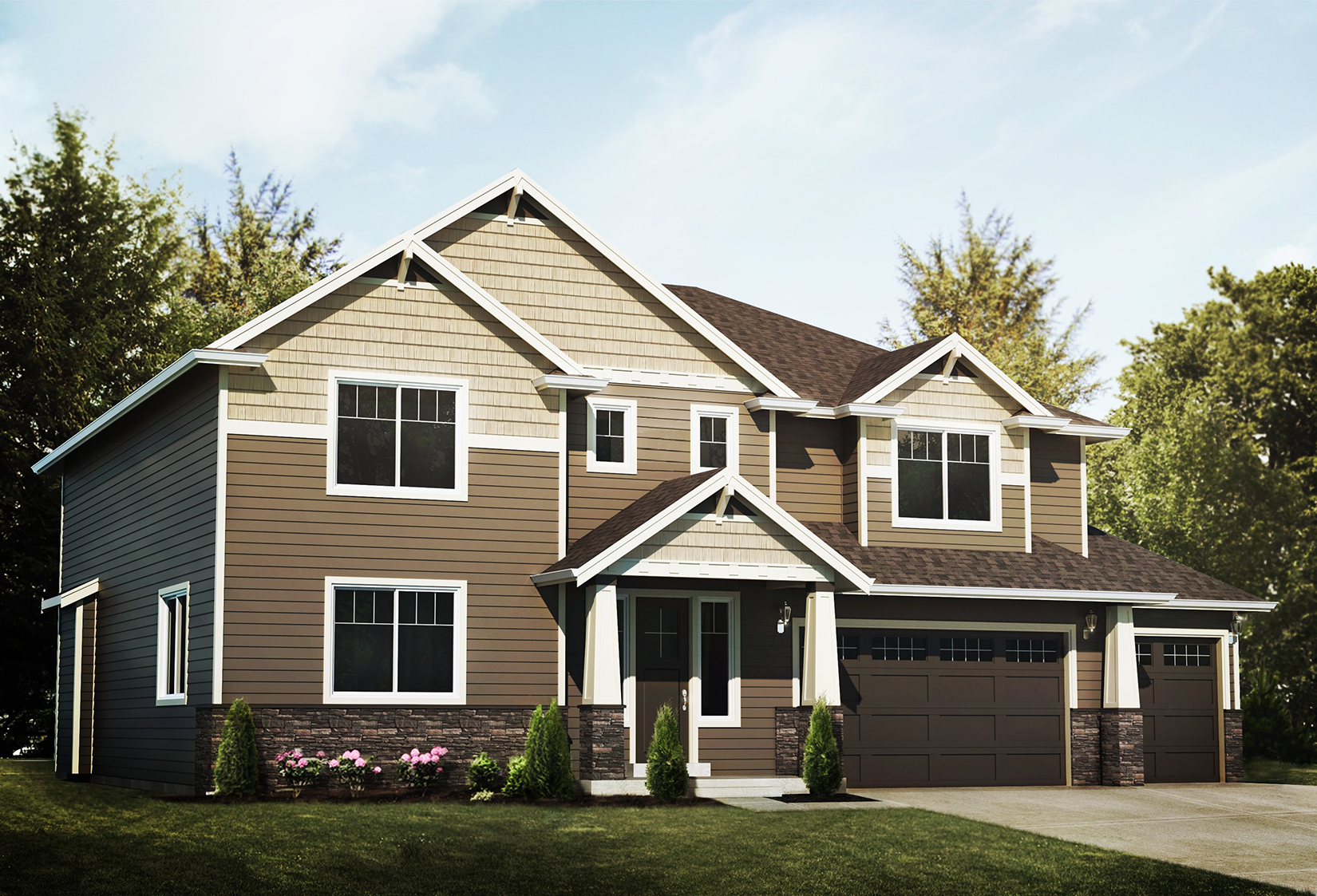 House Plan 2-3412-4, Two-Story 3,412 sq. ft. Plan - Custom Your Way
