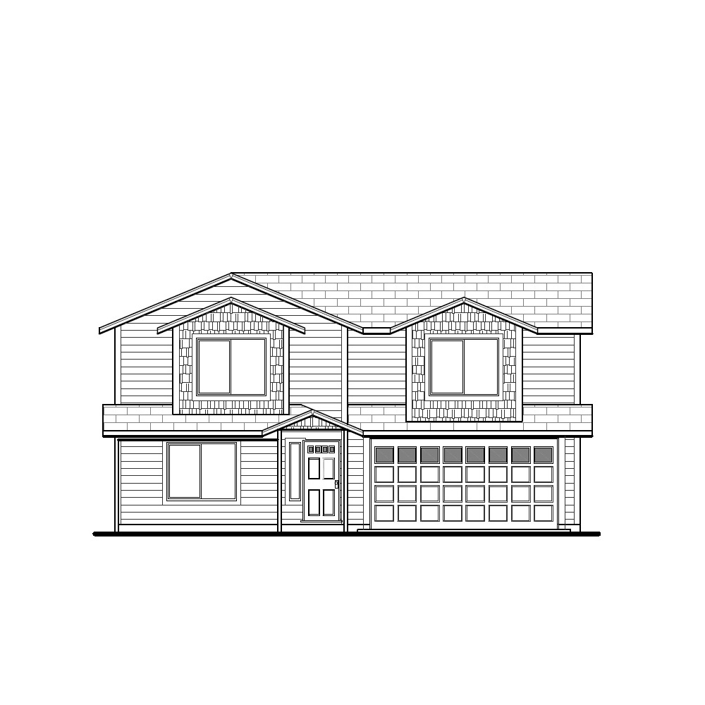 House Plan 2-1778-3, Two-Story 1,778 sq. ft. Plan - Custom Your Way Design