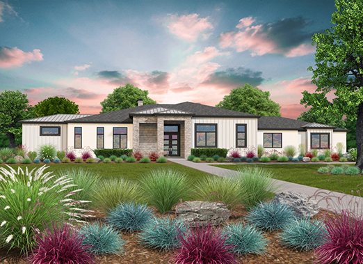 large one story plan