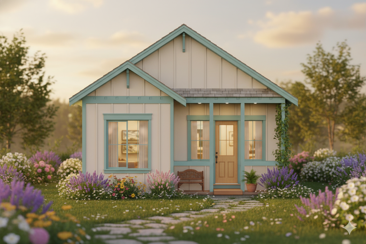 House plan 1-583-1, One-story ADU 583 sq. ft. - Custom Your Way Design