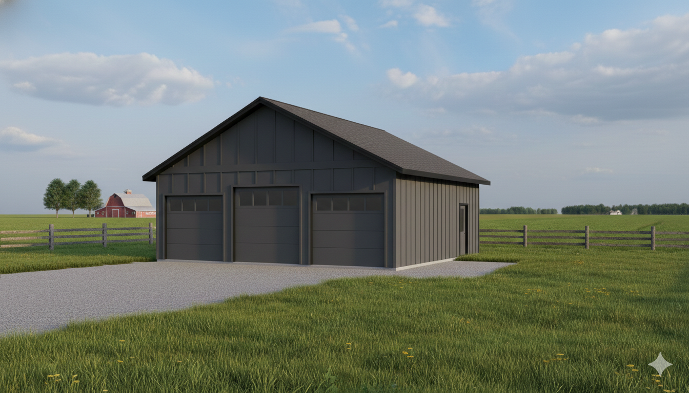 PB 1-1296, 1,296 sq. ft. pole building - Custom Your Way Design