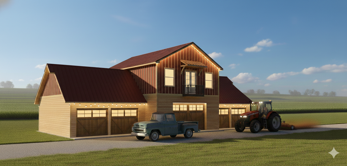 PB 2-903-1 ADU, 903 sq. ft. Accessory dwelling Unit Pole Building ...